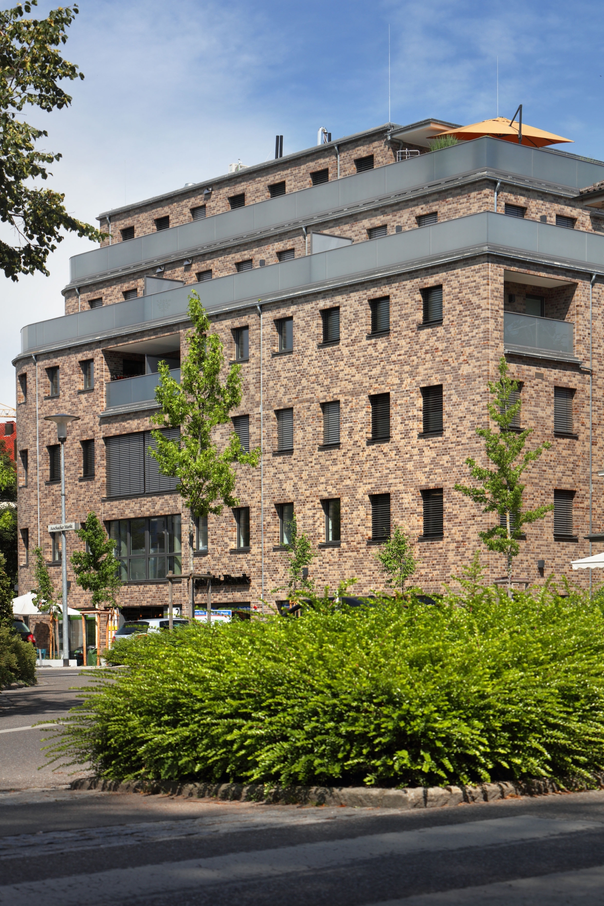 Unusually angled bricks enliven façade in Lindau - Brick and Tile ...